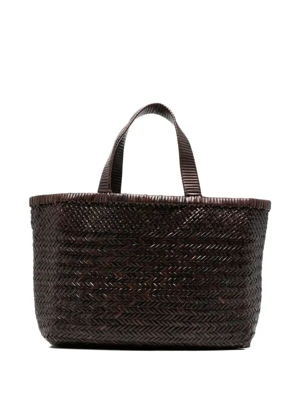 Manebí Medium Woven Leather Tote Bag