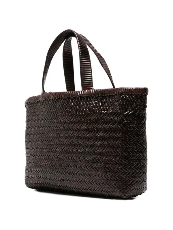 Manebí Medium Woven Leather Tote Bag
