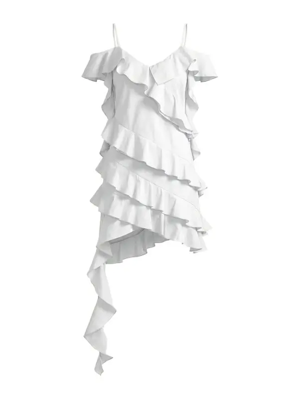 LES FILLES D'EVA Ruffled Maxi Dress - White