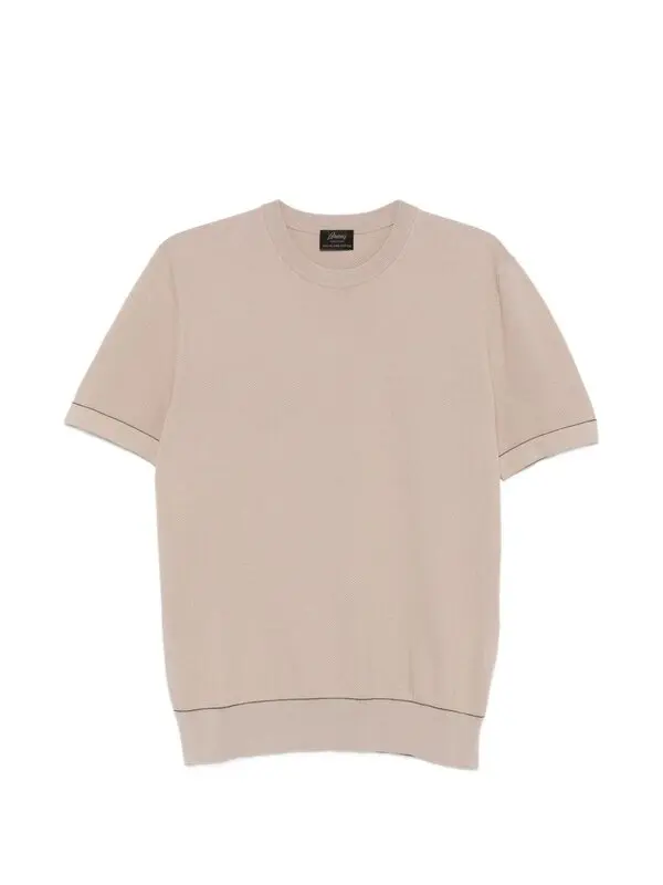 Brioni Piquet Cotton T-shirt