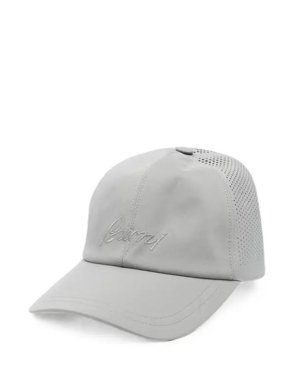 Brioni Embroidered Logo Baseball Cap - Grey