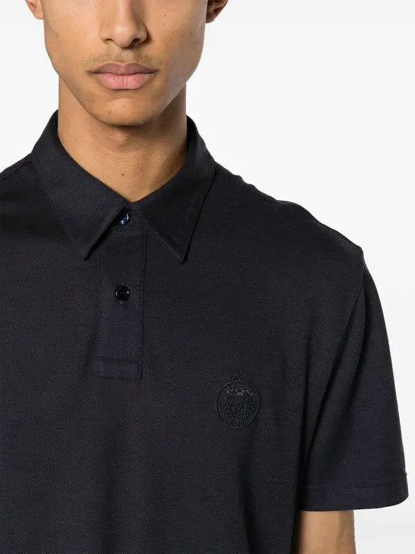 Brioni Wool Polo Shirt - Blue