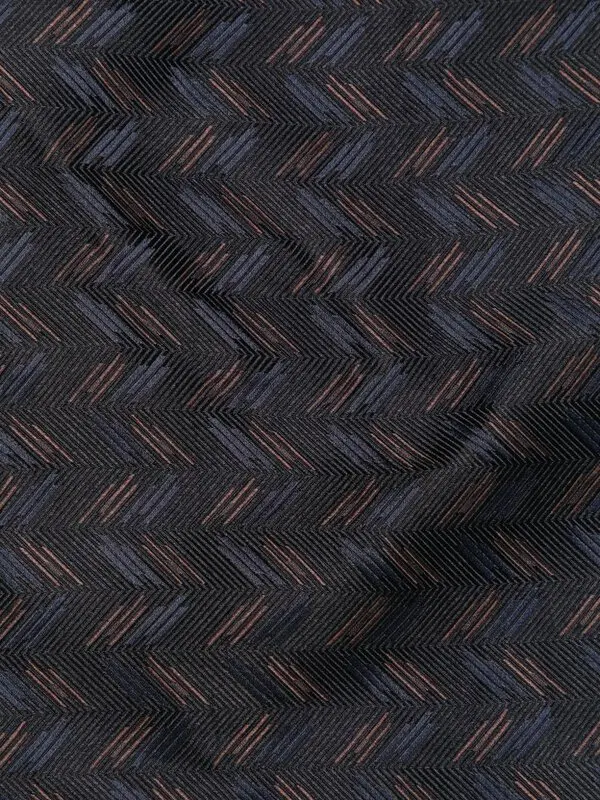 Brioni Printed Pocket Square - Blue