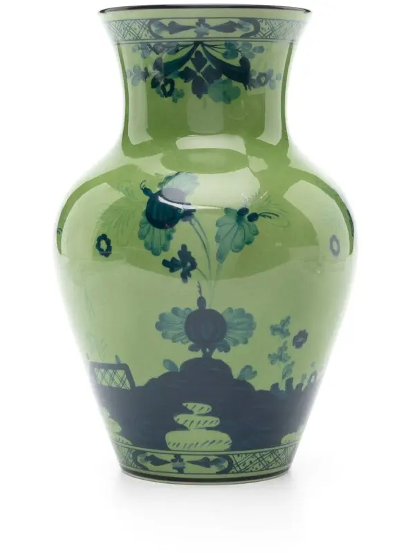 GINORI 1735 Oriente Italiano Ming Vase - Green