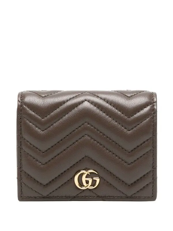 Gucci Gg Mamont Leather Wallet - Brown
