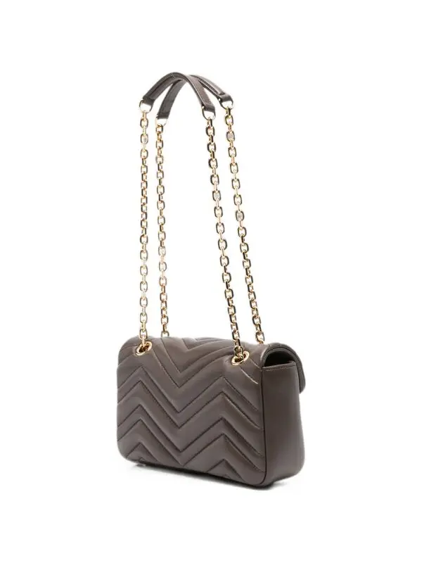 Gucci Gg Marmont Small Leather Shoulder Bag - Brown