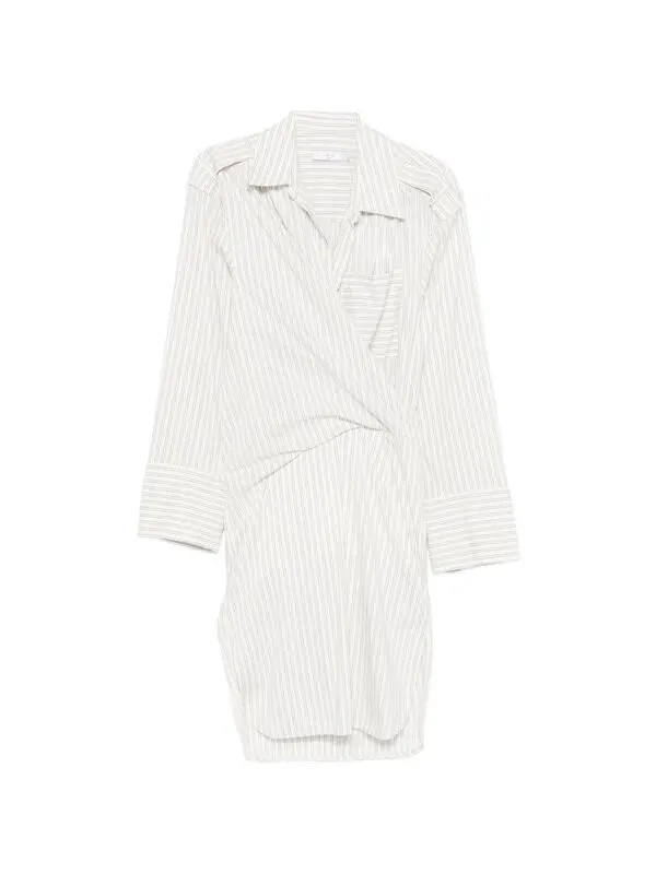 IRO PARIS Lazul Striped Cotton Dress