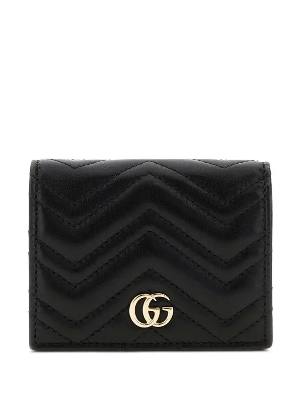 Gucci Gg Mamont Leather Wallet - Black