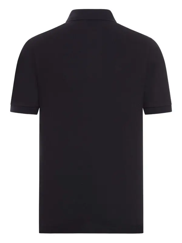 Stone Island Logo Polo Shirt - Black