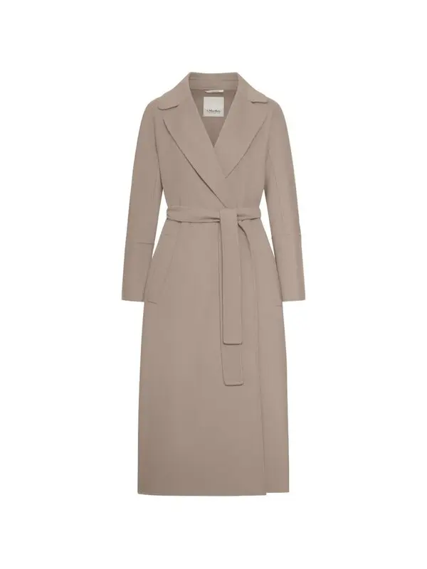 Max Mara Wool Long Coat - Grey