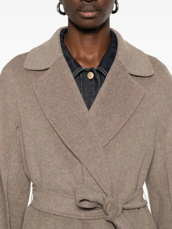 Max Mara Wool Long Coat - Grey