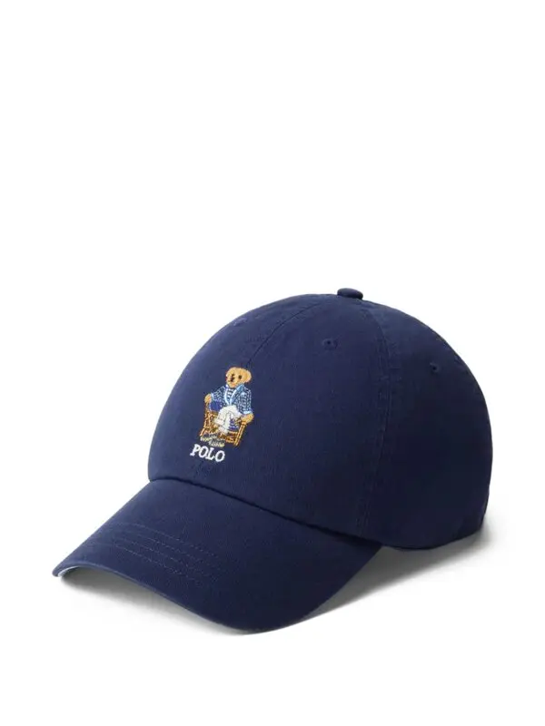 Polo Ralph Lauren Embroidered Bear Baseball Cap - Blue