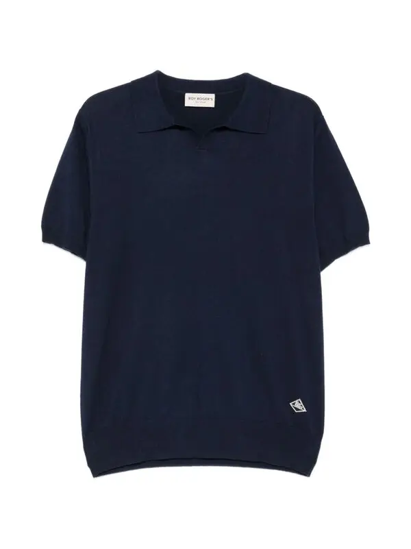 ROY ROGER'S Polo Shirt With Logo - Blue