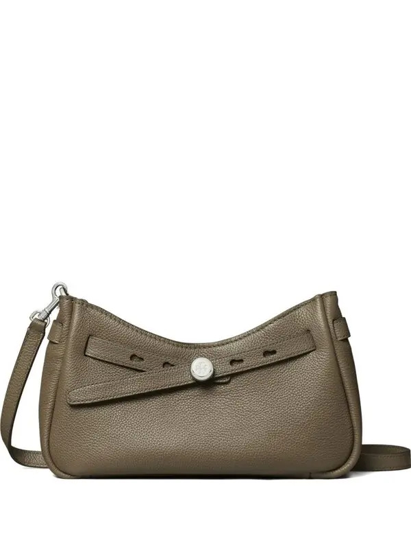 Tory Burch Romy Leather Crossbody Bag - Grey