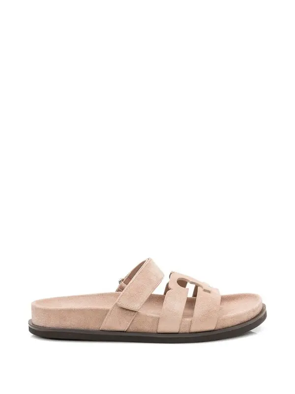 Tory Burch Ines Suede Sandals - Beige