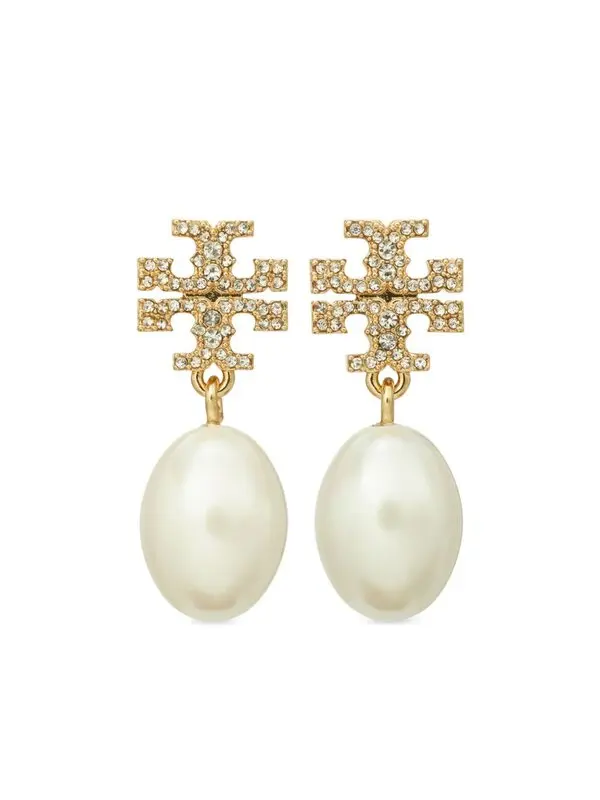 Tory Burch Kira Pearl Drop Earrings - Gold