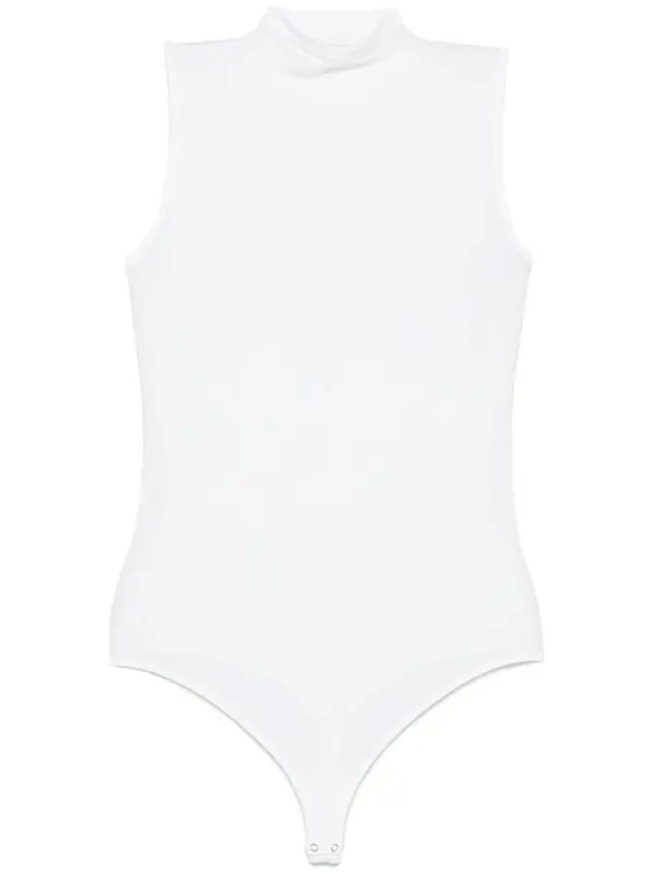 Wolford Sleeveless High Neck Bodysuit - White