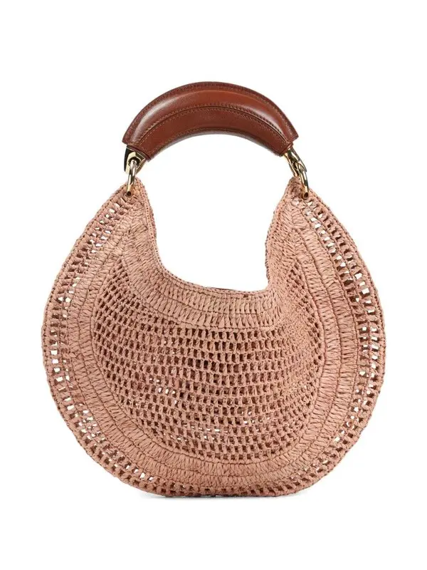 Chloé Summer Banana Raffia Hobo Bag - Beige