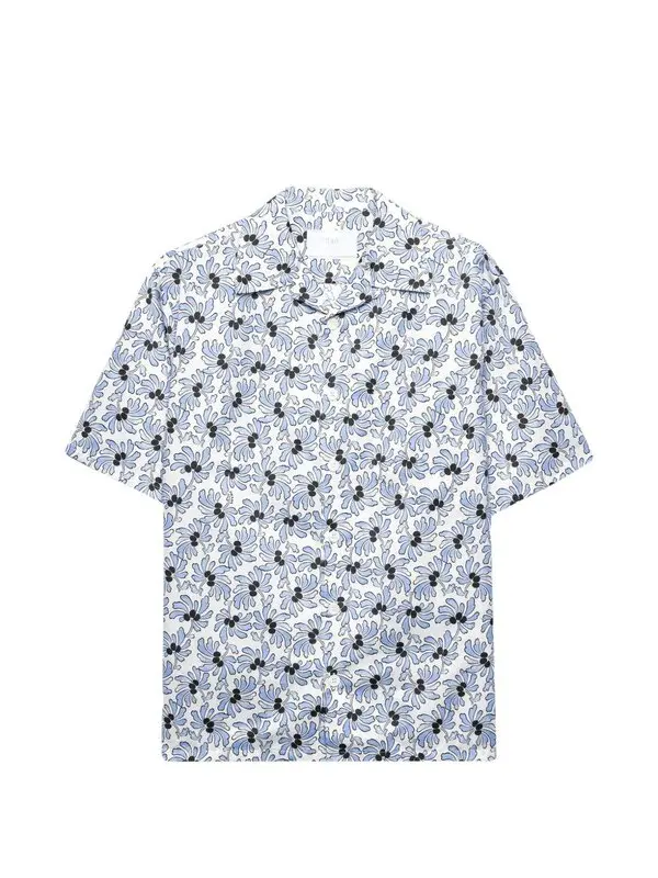 Prada Printed Cotton Blend Shirt