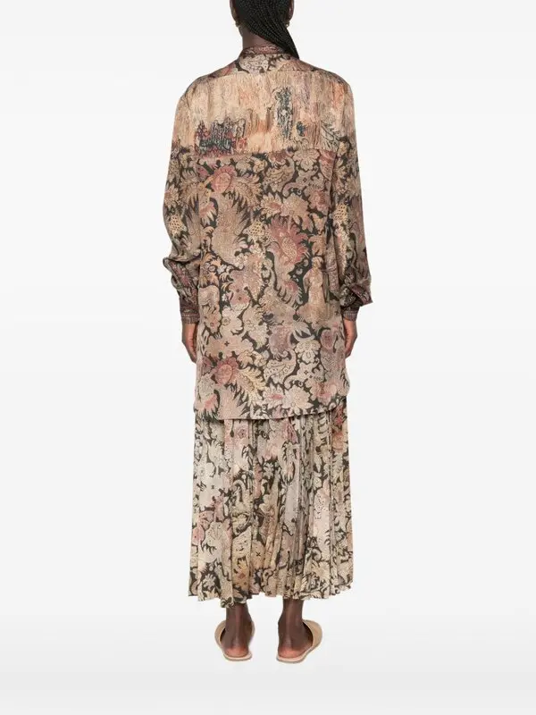 PIERRE-LOUIS MASCIA Printed Silk Shirt