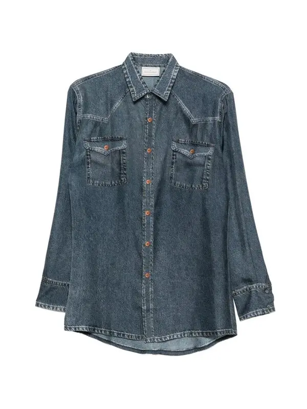 PIERRE-LOUIS MASCIA Printed Silk Shirt