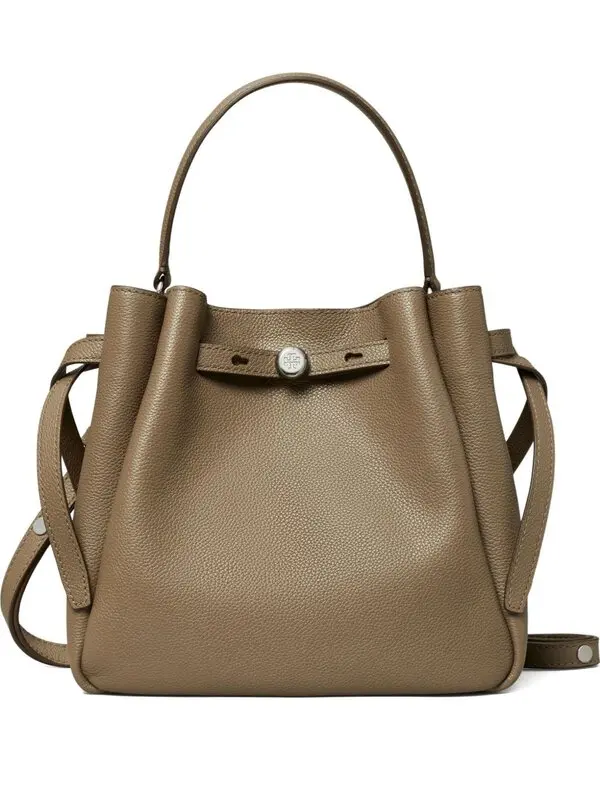 Tory Burch Romy Leather Bucket Bag - Brown