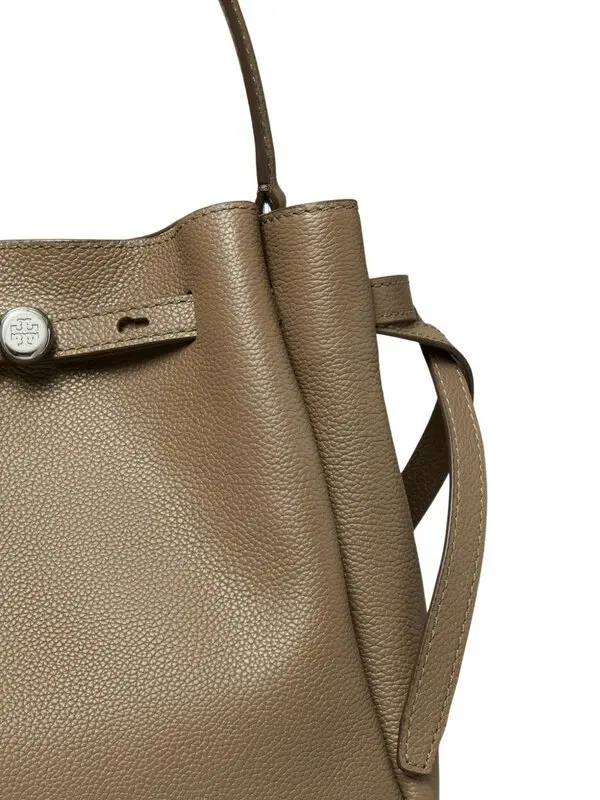 Tory Burch Romy Leather Bucket Bag - Brown