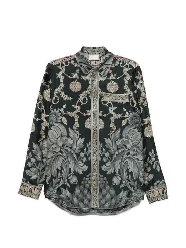 PIERRE-LOUIS MASCIA Printed Silk Shirt
