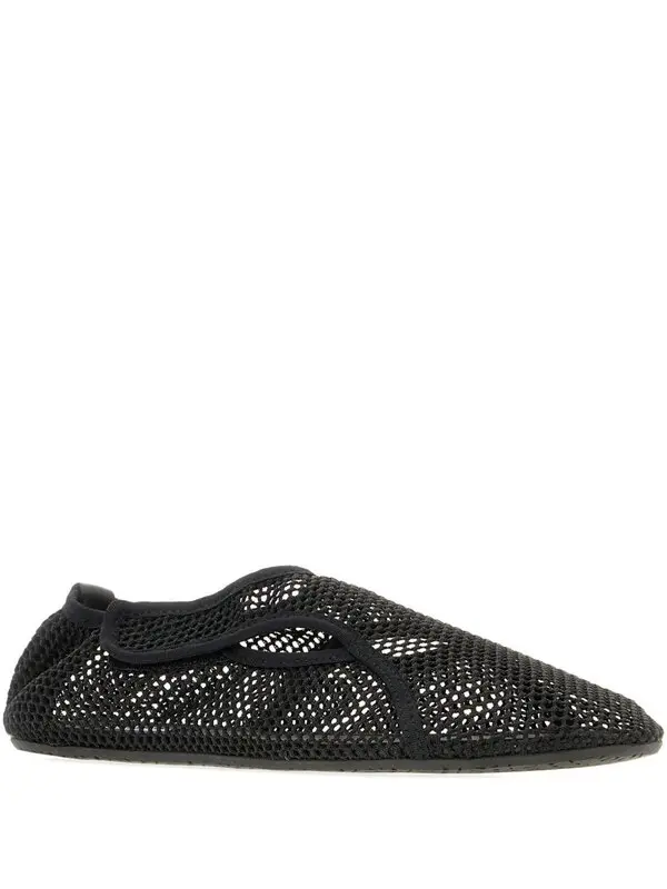 Alaïa Fishnet Ballet Flats - Black