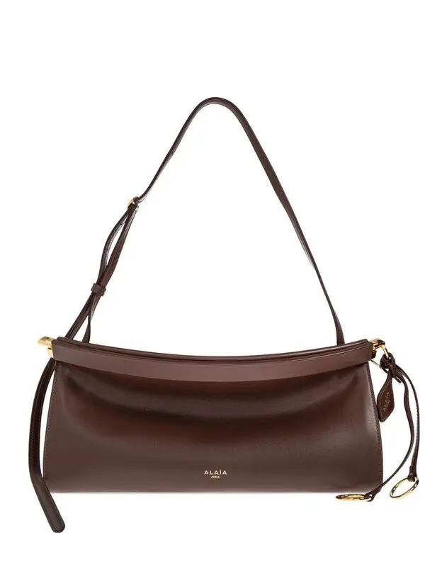 Alaïa Le Click East West Leather Shoulder Bag - Brown