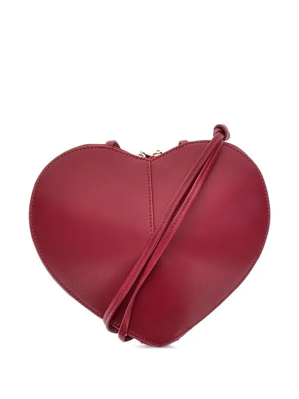 Alaïa Le Coeur Heart-shaped Leather Crossbody Bag - Red