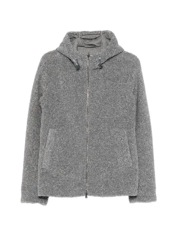 Herno Fleece Blouson Jacket With Bouclé Effect