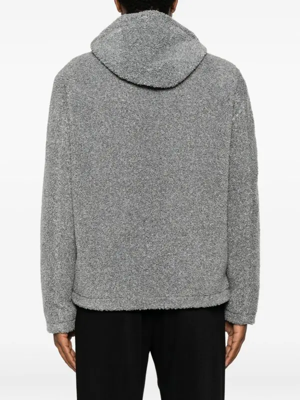 Herno Fleece Blouson Jacket With Bouclé Effect