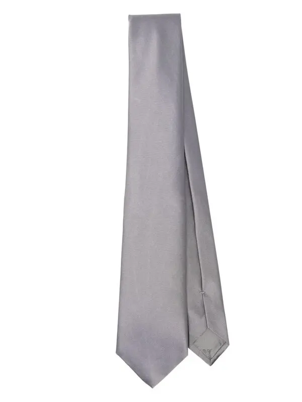 Emporio Armani Silk Neck Tie - Grey