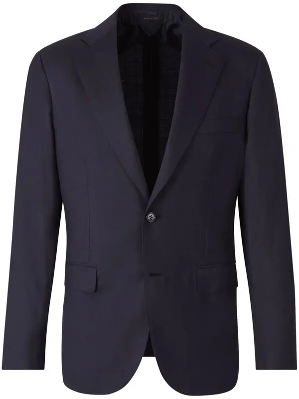 Brioni Wool And Silk Single-breasted Jacket