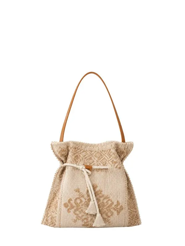 LE DAF Small Rosette Handkerchief Bag