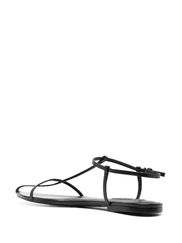 JIL SANDER Leather Flat Sandals