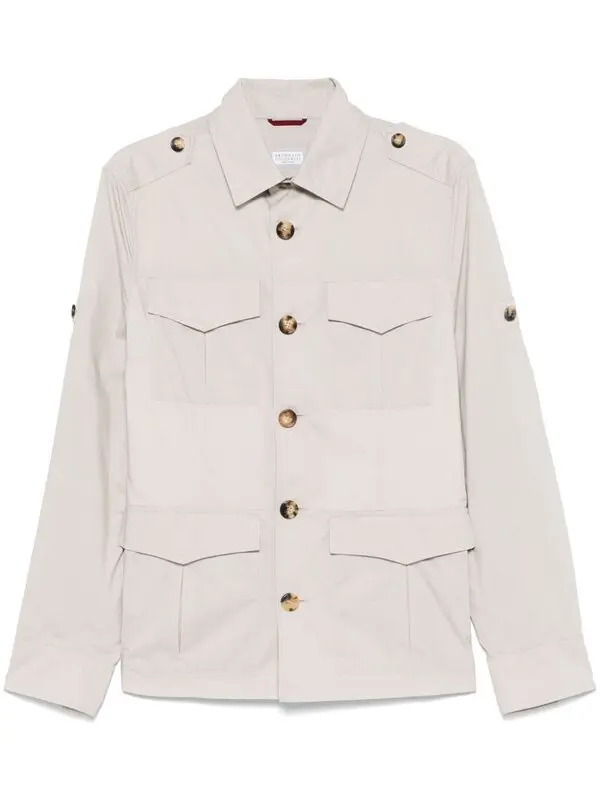 Brunello Cucinelli Cotton And Nylon Water-resistant Jacket