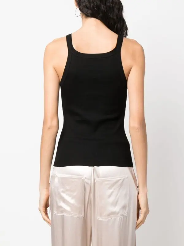 Fendi Ribbed Logo Tank Top