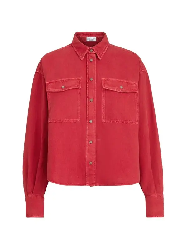 Brunello Cucinelli Cotton And Linen Blend Shirt