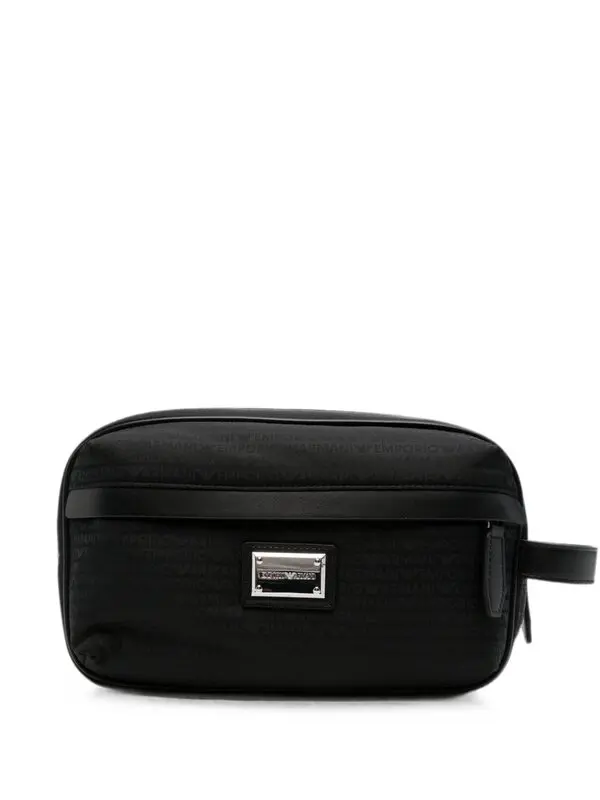 Emporio Armani Logo Beauty-case - Black