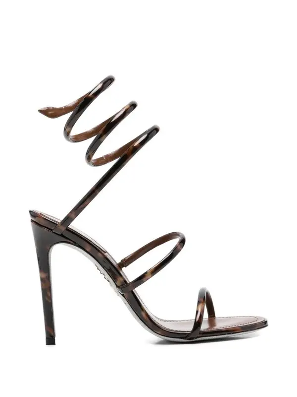 Rene Caovilla Cleo Spiral-wrapped High Heel Sandals