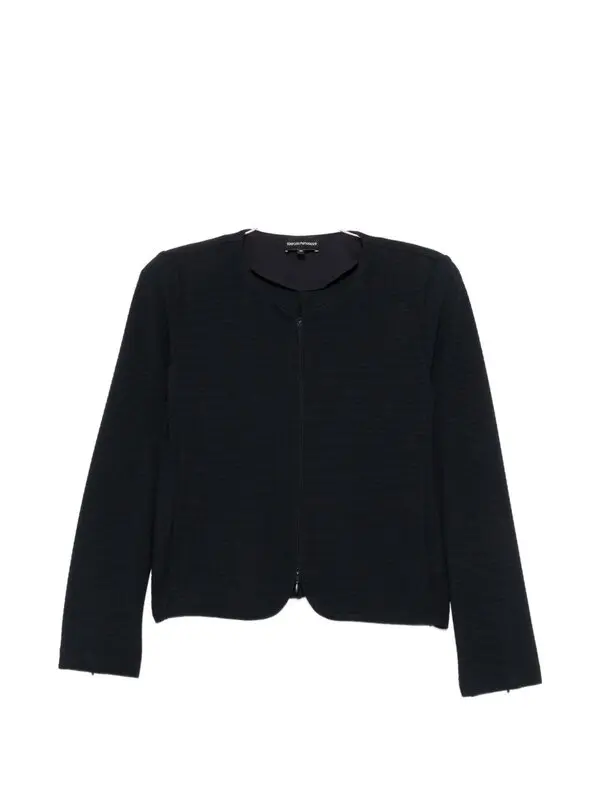 Emporio Armani Zip-up Textured Jacket