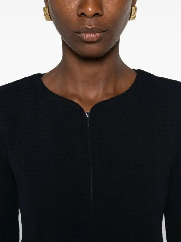Emporio Armani Zip-up Textured Jacket