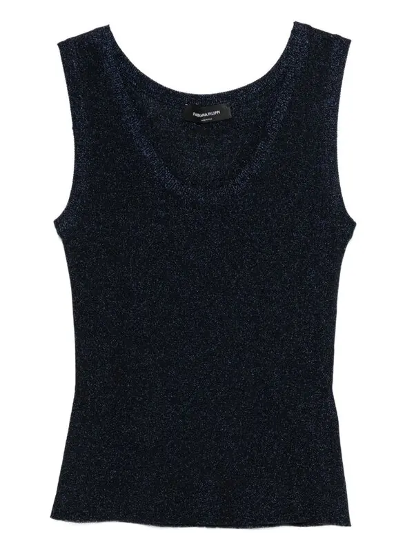 Fabiana Filippi Sleeveless Scoop Neck Top
