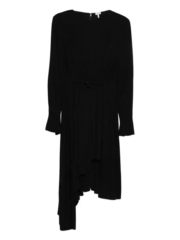 Loewe Asymmetrical Midi Dress With Buckle Detail