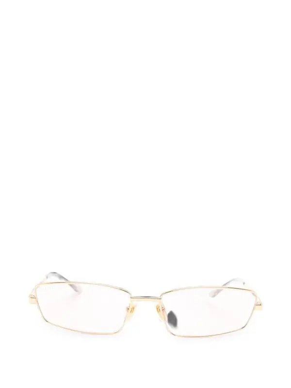 Gucci Tone Rectangle Frame Sunglasses