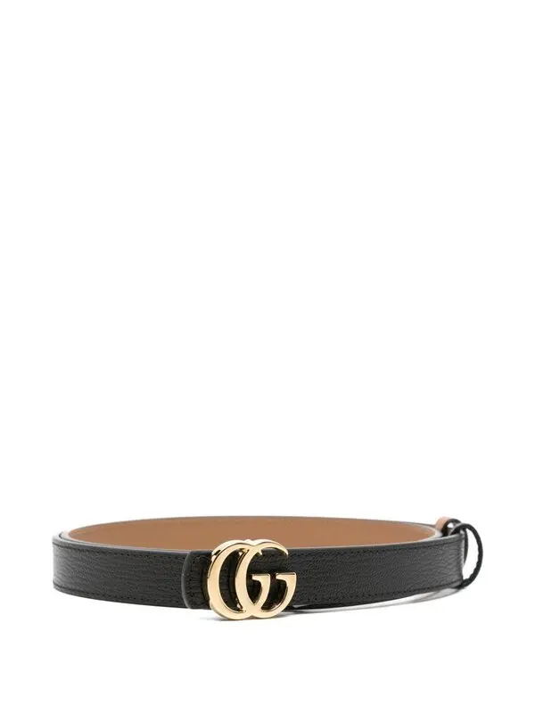 Gucci Gg Marmont Leather Belt - Black