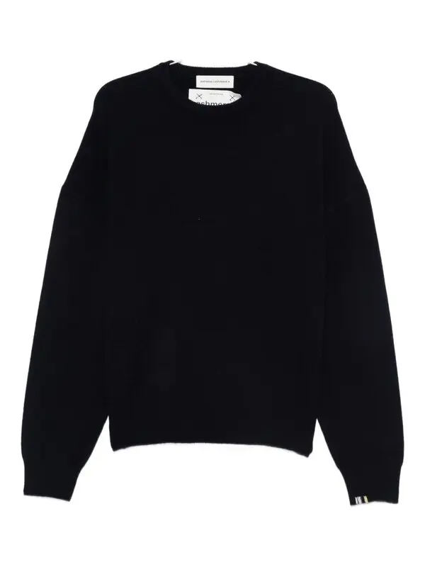 Extreme Cashmere Ribbed Crewneck Cashmere Sweater