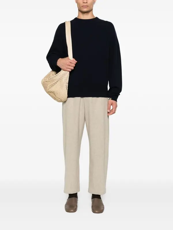 Extreme Cashmere Ribbed Crewneck Cashmere Sweater